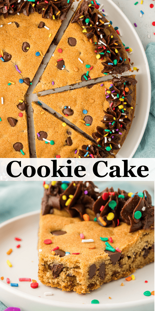 Homemade Cookie Cake (Chocolate Chip Cookie Cake) - The First Year
