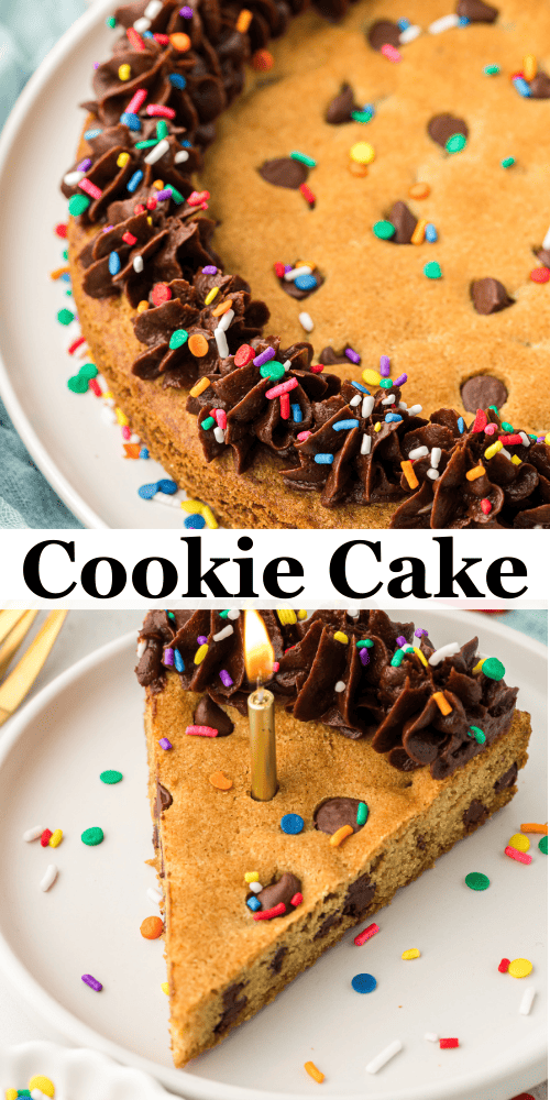Homemade Cookie Cake (Chocolate Chip Cookie Cake) - The First Year
