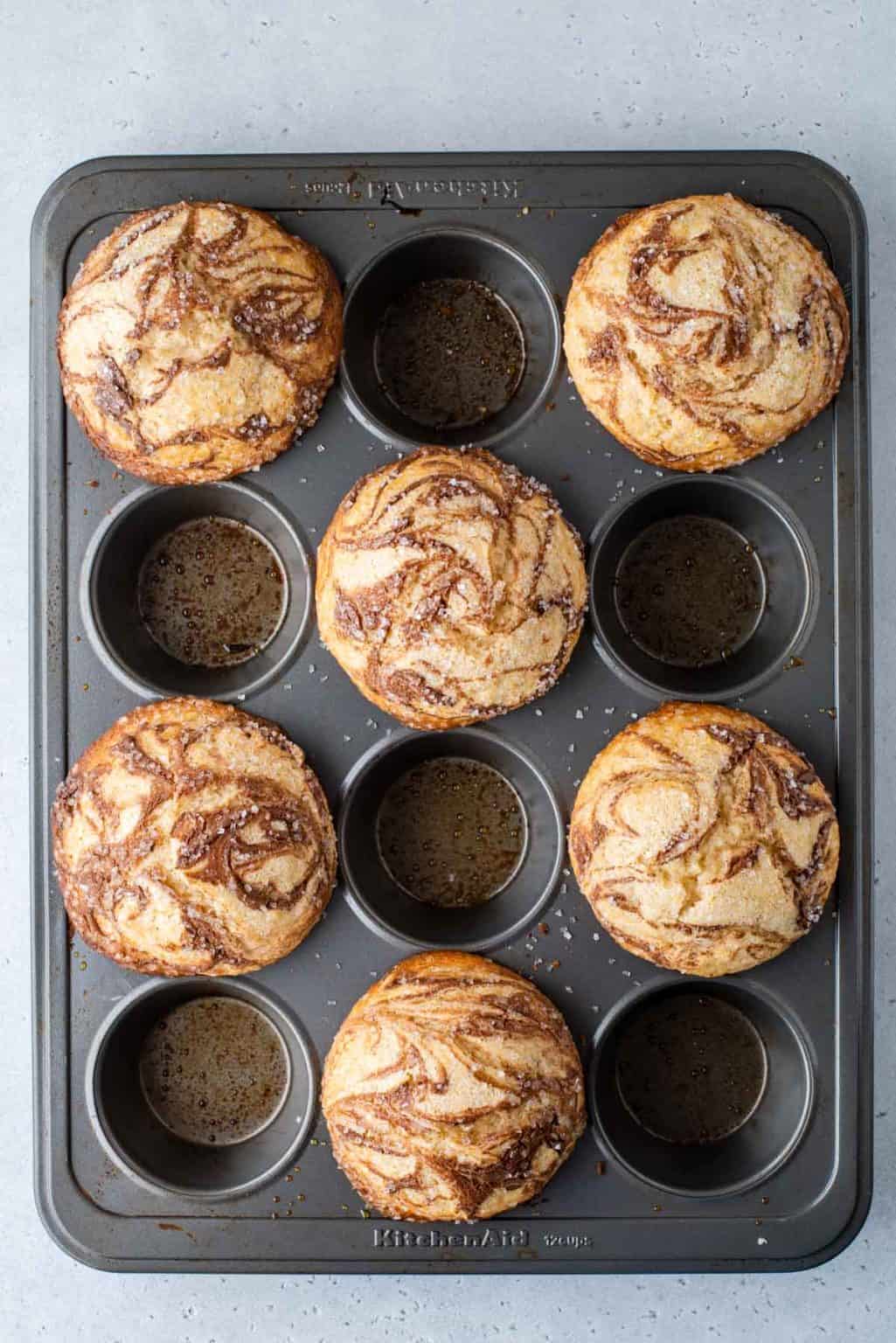 Nutella Swirl Muffins - The First Year