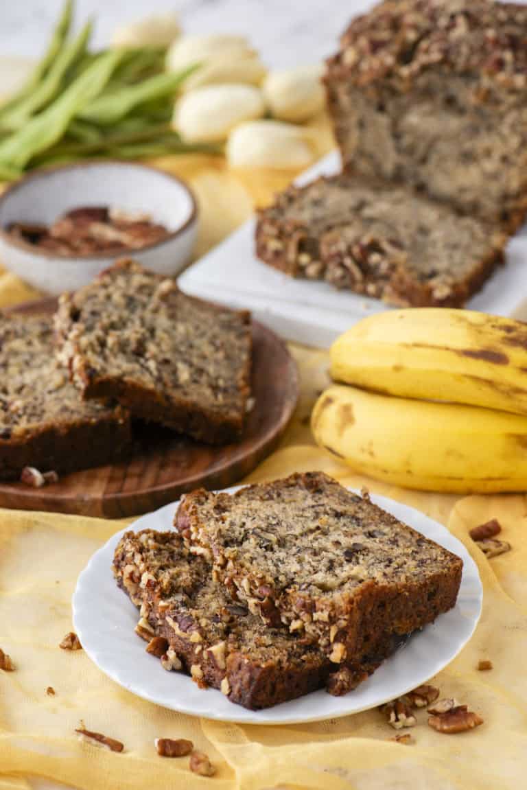 Moist Banana Nut Bread - The First Year