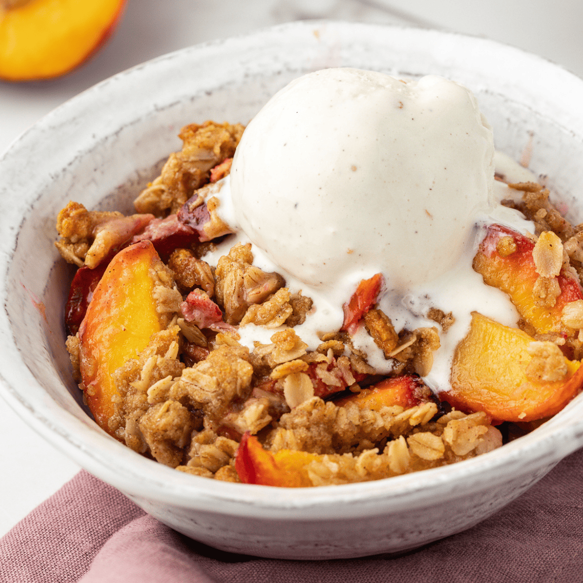 Irresistible Caramel Apple Crisp