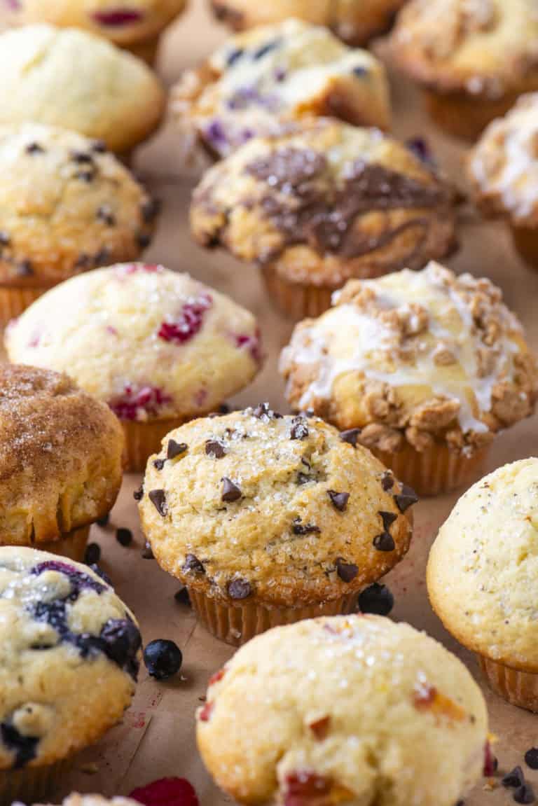 Homemade Muffins Recipe (+ secrets to getting Bakery Style Muffins)