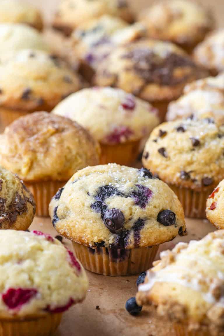 Homemade Muffins Recipe (+ secrets to getting Bakery Style Muffins)