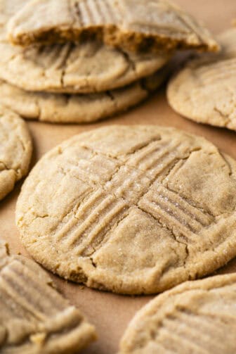 Giant Peanut Butter Cookies That Are Thick and Chewy - The First Year